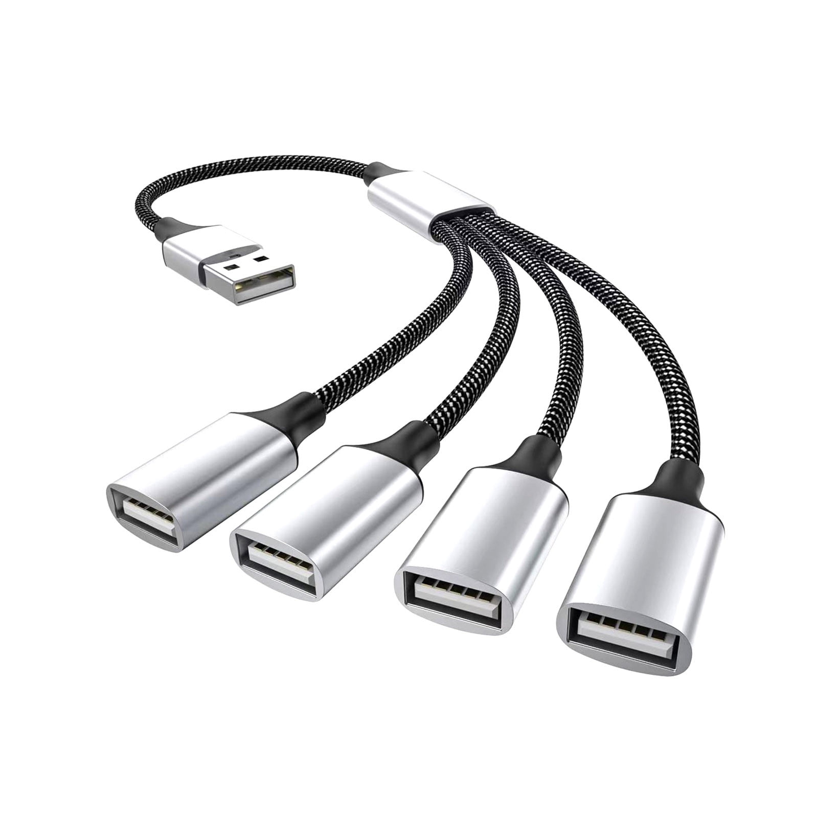 Vanlofe Usb Splitter Cable Otg 4 Usb Splitter Adapter Usb 20 Power Cord Extension For Charging