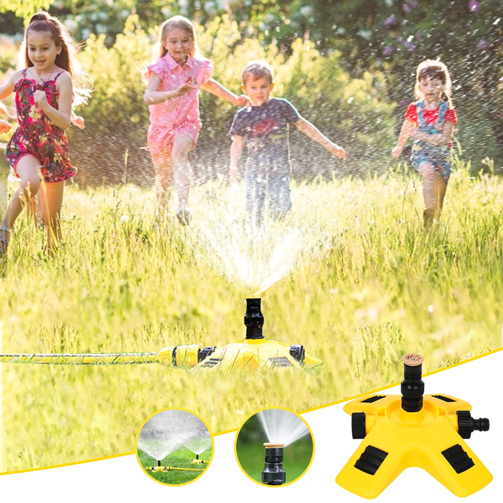 VANLOFE Watering & Irrigation Garden Sprinkler, Automatic 360 Rotating ...