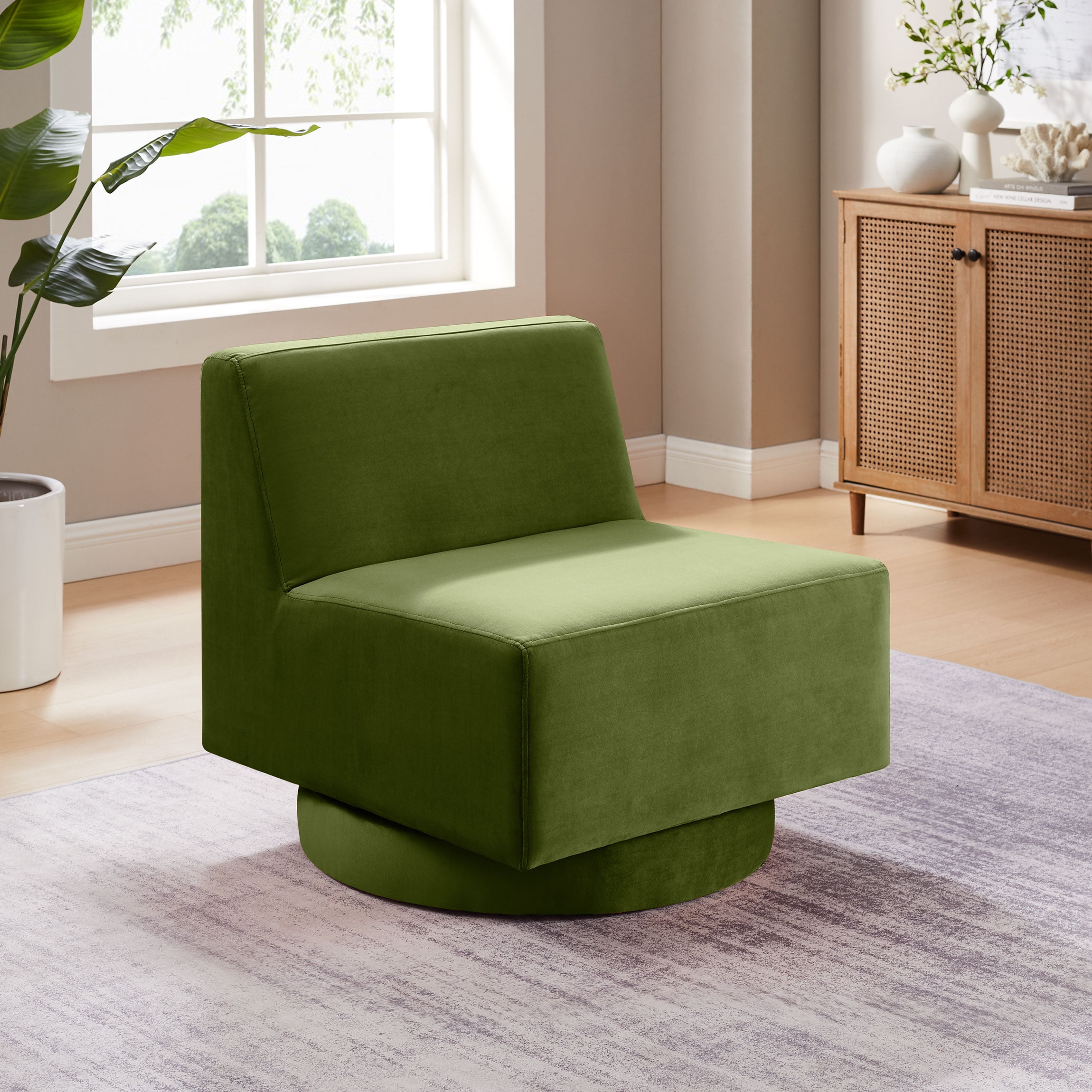 VANOMi 360 Degree Swivel Chair, Large Lazy Reading Sofa Accent Chair ...