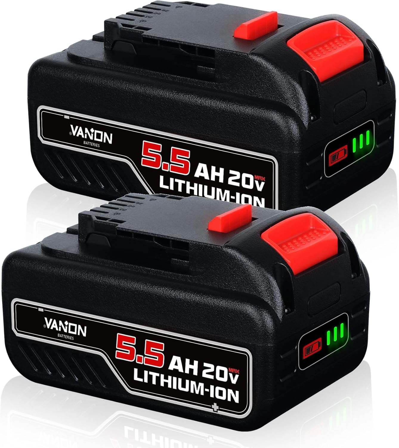 VANON 5.5Ah 20 Volt DCB200 Replacement for 20V Max Battery Lithium Ion ...