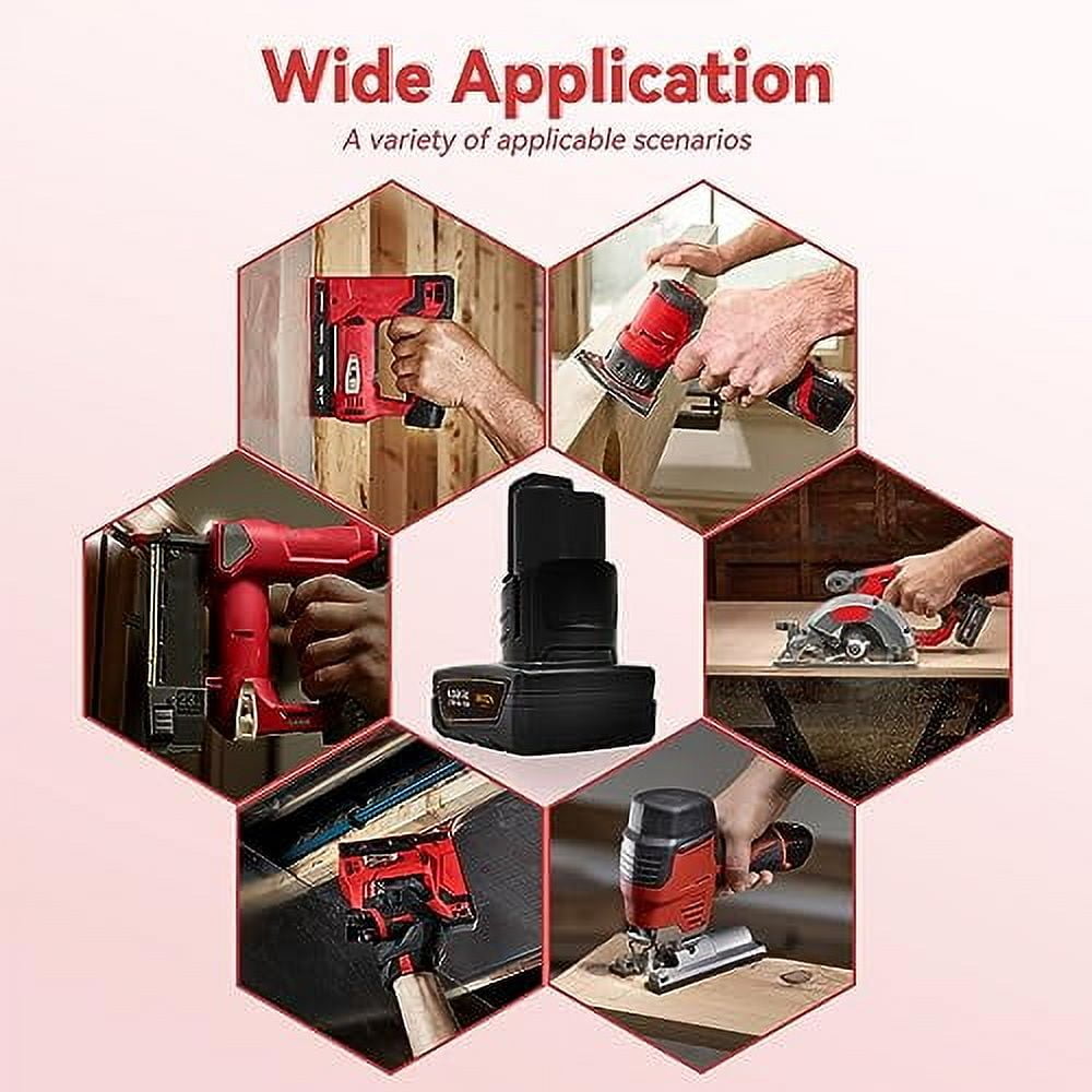 VANON Replacement for M 12 Battery 6.0Ah 12V Battery Pack,Lithium-Ion ...