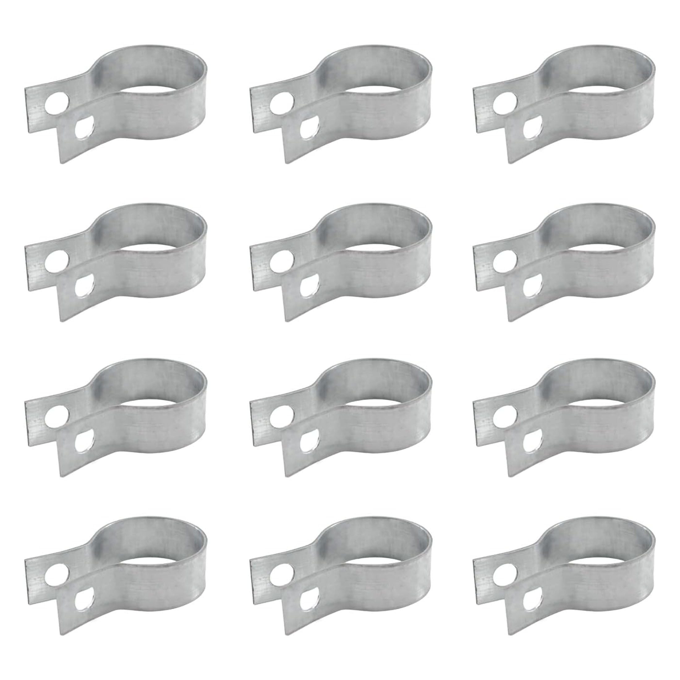 VANROUG 12 Pack Brace Bands Chain Link Fence, Galvanized Steel Chain ...