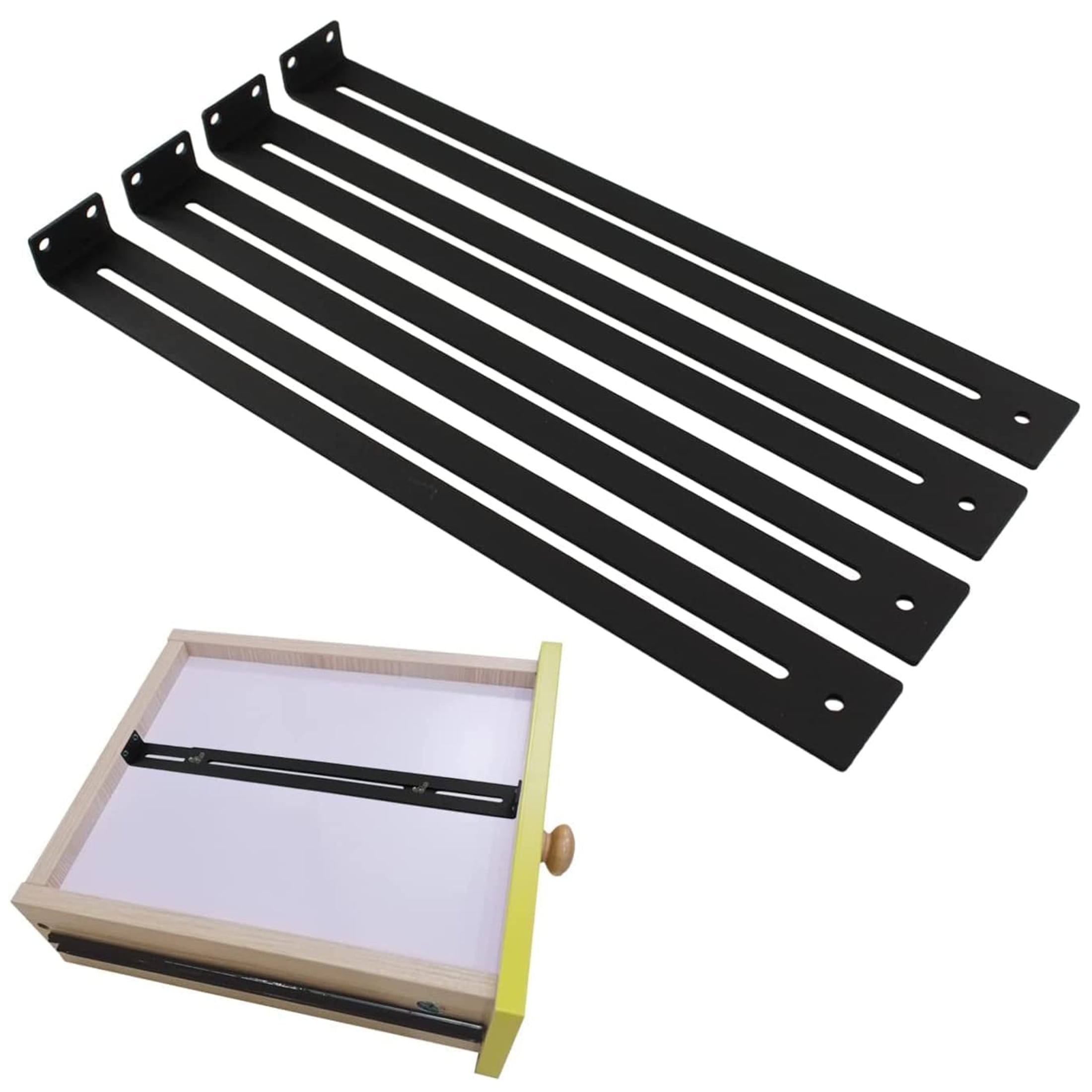 VANROUG Drawer Repair Kit, Furniture Repair Accessory Bracket Middle ...