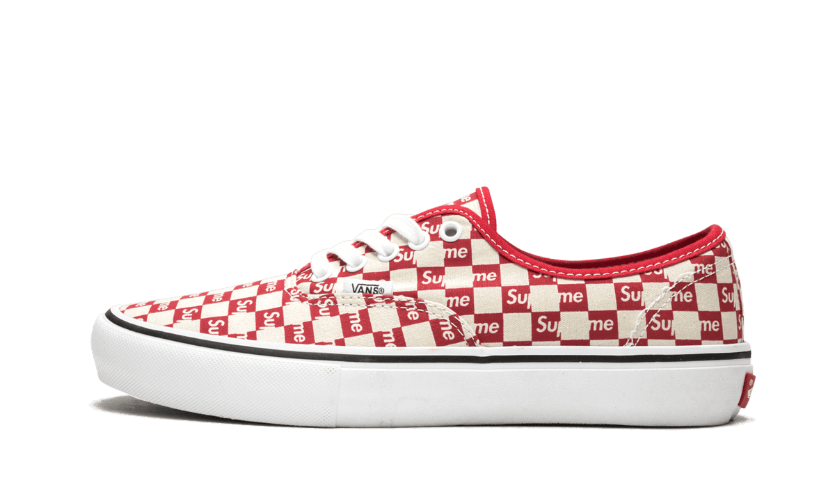 VANS MENS Authentic Pro "Supreme - Checkered Red 2016" VN000Q0DJLY ...