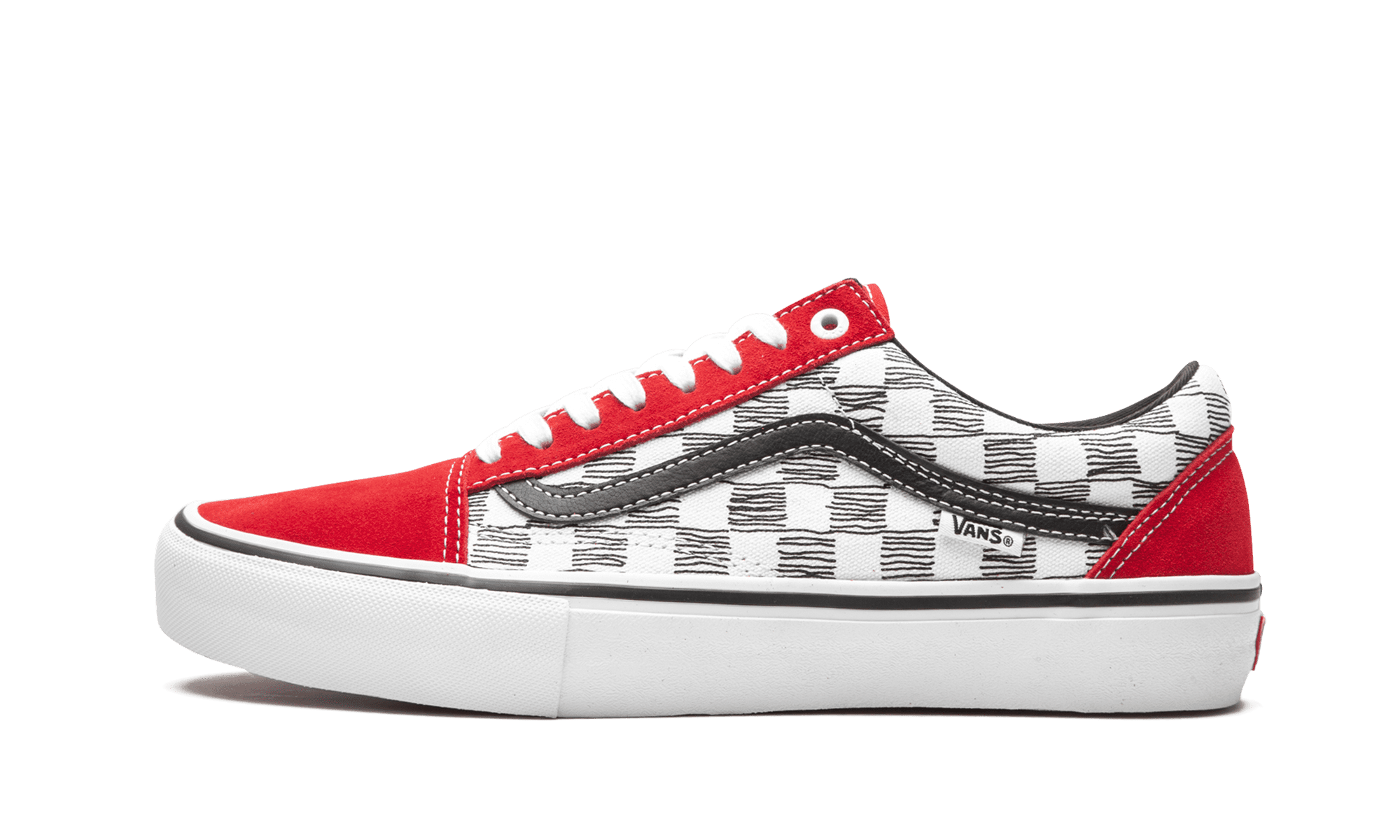 VANS MENS Old Skool Pro "Sketched Checkerboard" VN0A45JC2LZ from ...