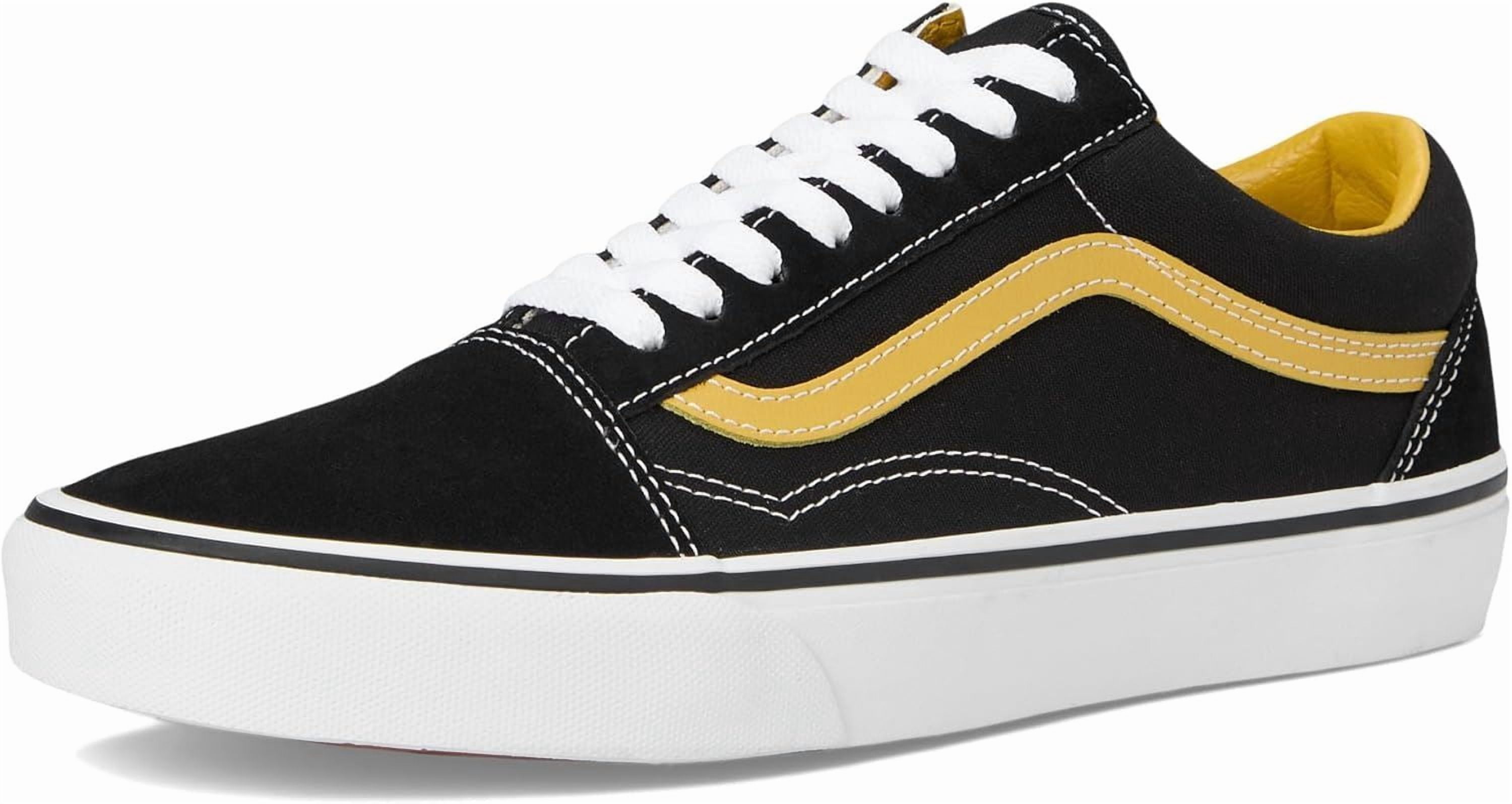 VANS U OLD SKOOL™ UNISEX SNEAKERS - BLACK / YELLOW - Pop Yellow / Men 6 ...