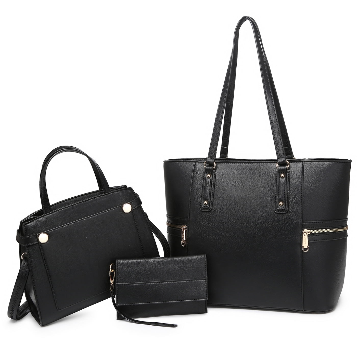 VANSARTO Women's Large Handbags Work Tote Vegan Leather Satchel Bag 3 ...