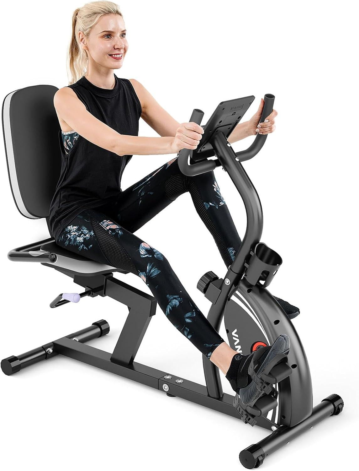 VANSWE Recumbent Exercise Bike, Recumbent Stationary Bikes for Home 400 ...