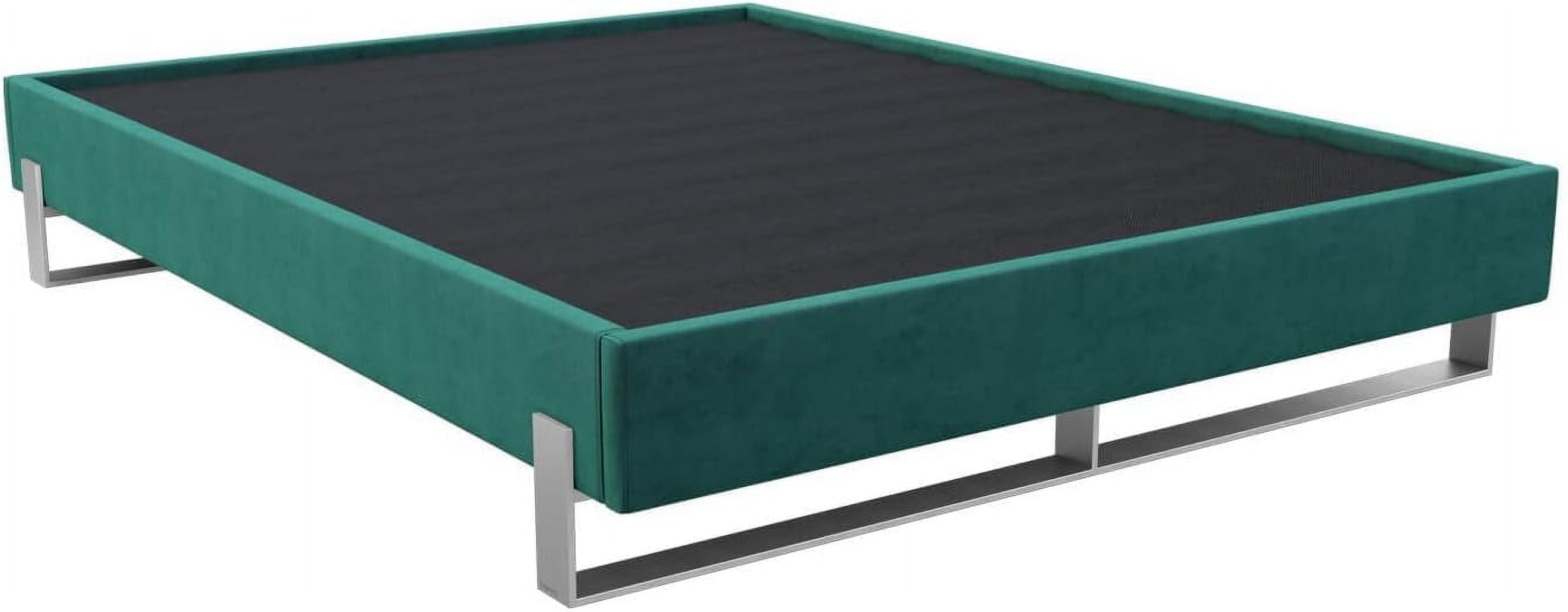 VANT Elevated Platform Bed - Brushed Nickel - King Size - Velvet ...