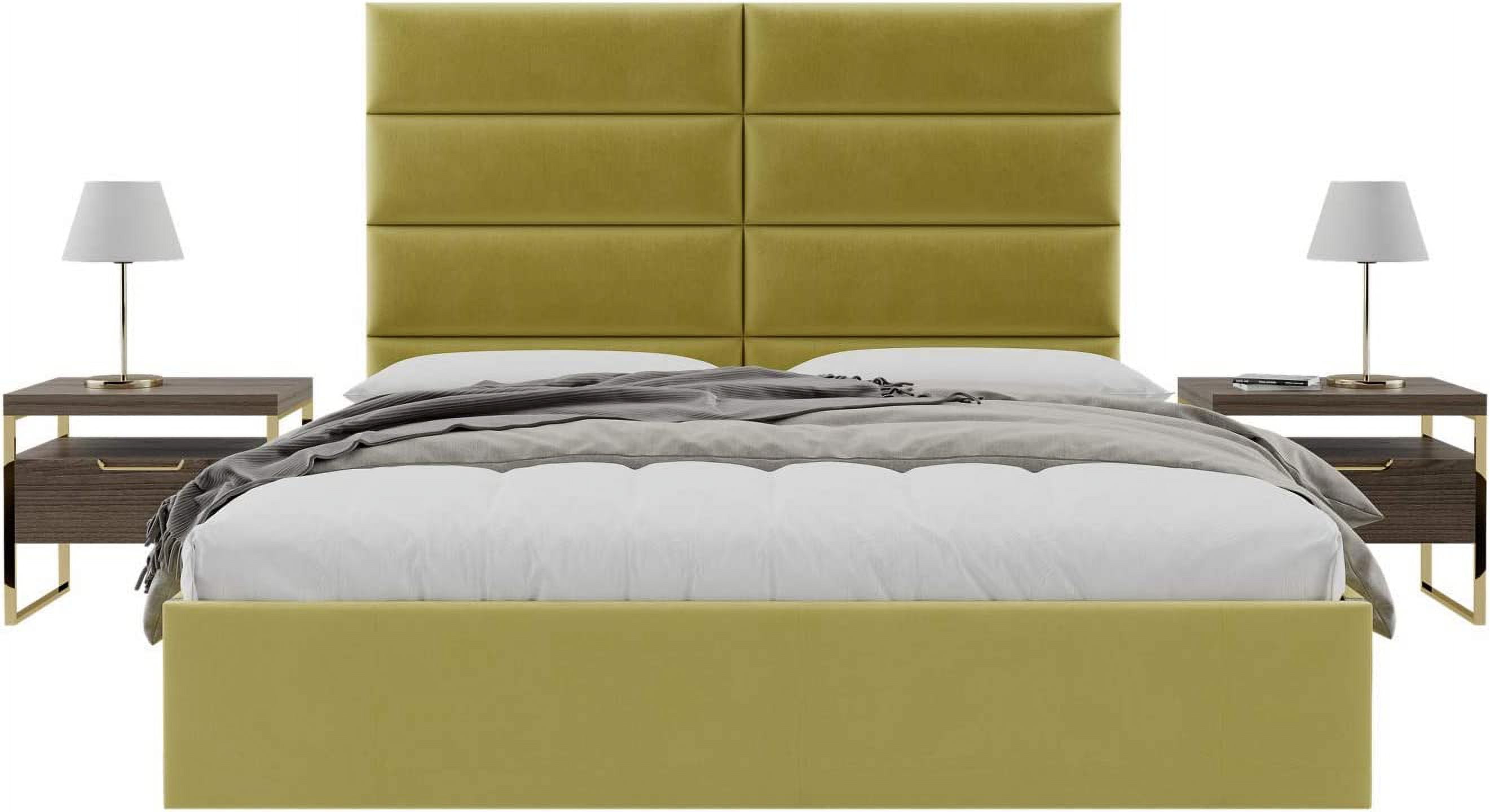VANT Upholstered Wall Mounted Headboard Panels -Midas Layout - 78" X 46" -Configuration of 8 ...
