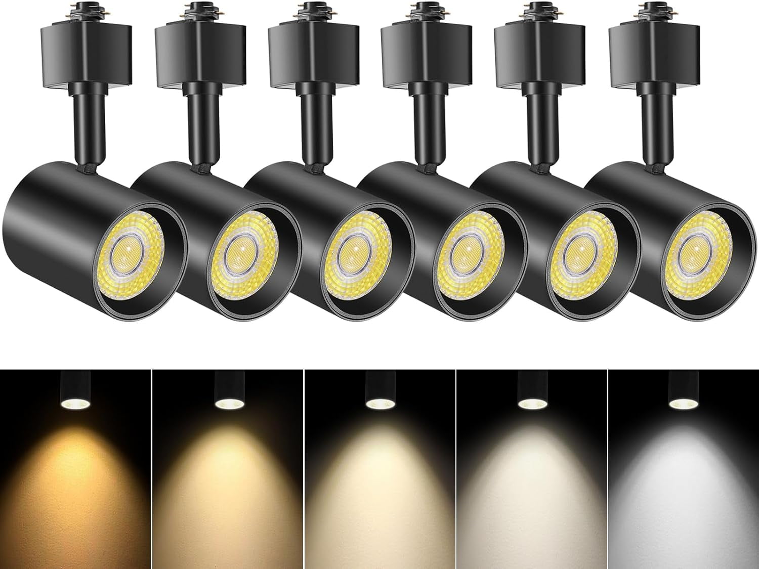 VANoopee 5-Color LED Track Lighting Heads H Type Track Light Heads ...