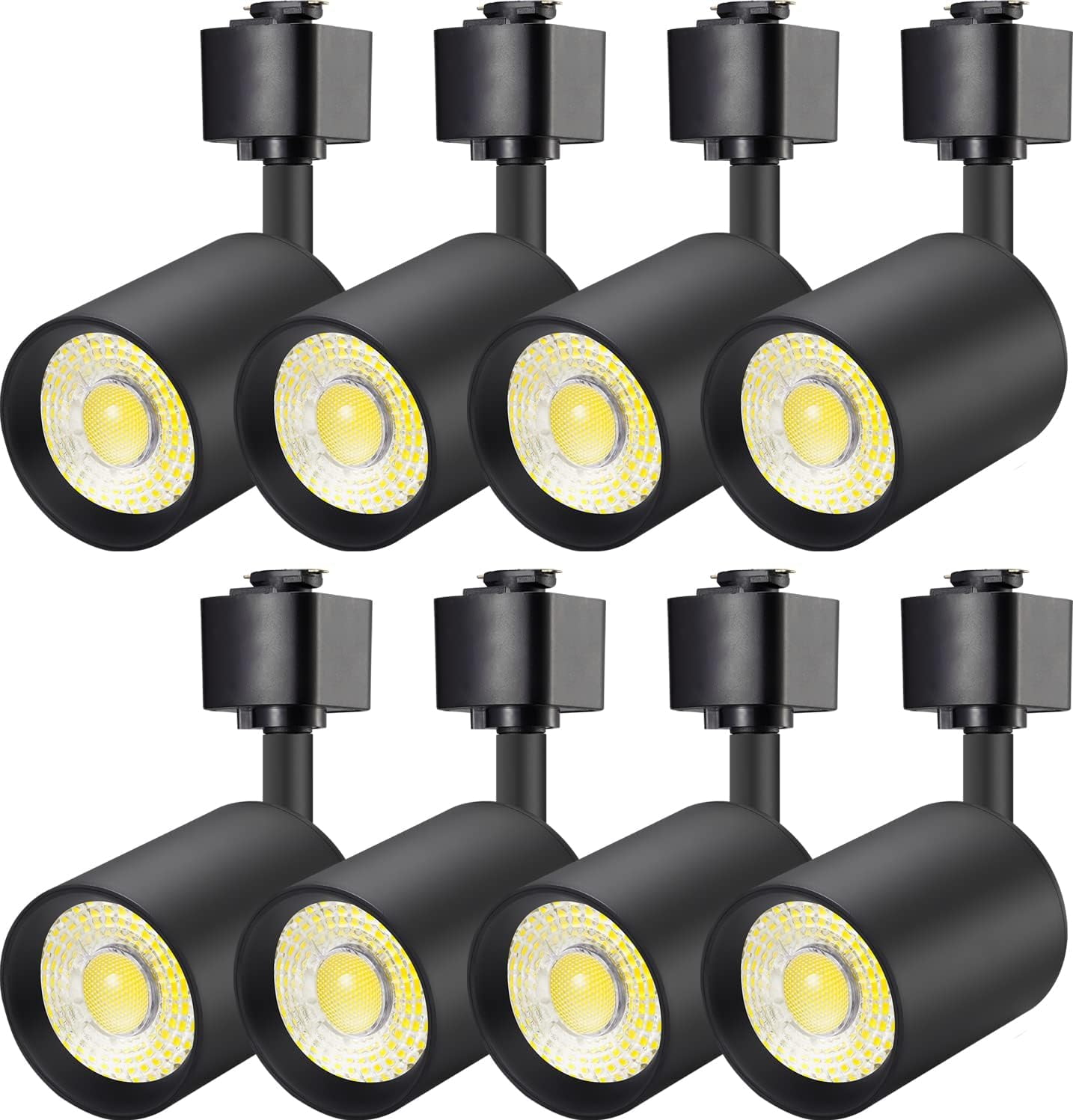 VANoopee 8 Pack J Type Track Lighting Heads 10W Dimmable LED Track ...