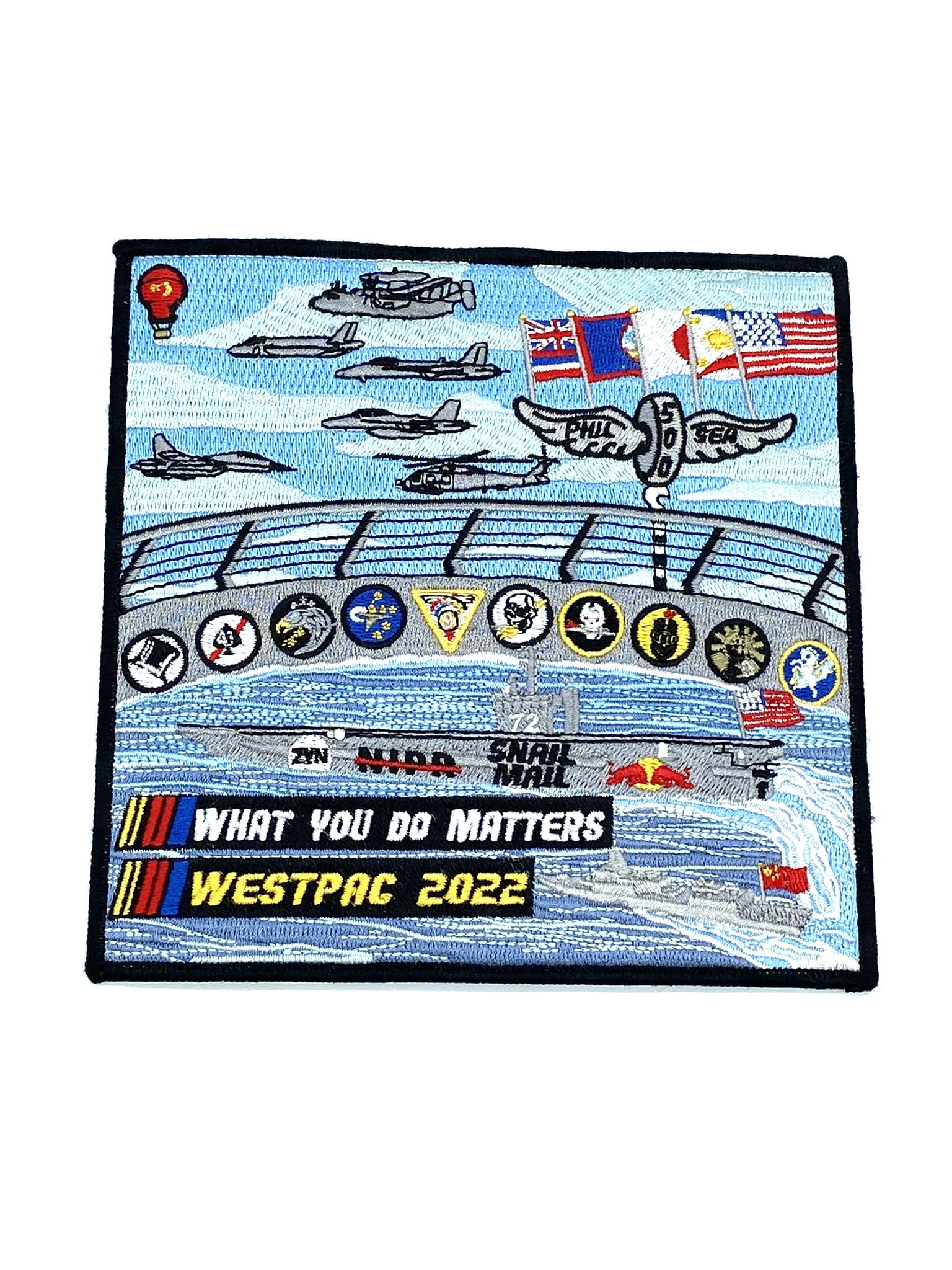 VAQ-133 Wizards 2022 USS Abraham Lincoln Cruise Patch - With Hook and ...
