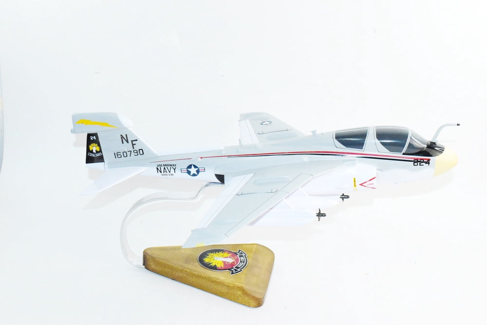 VAQ-136 Gauntlets EA-6b 1980 USS Midway Model, 18 inch - Walmart.com