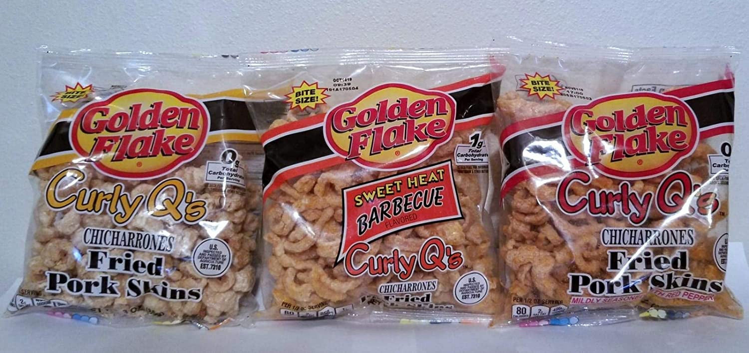 Golden Flake Curly Q's