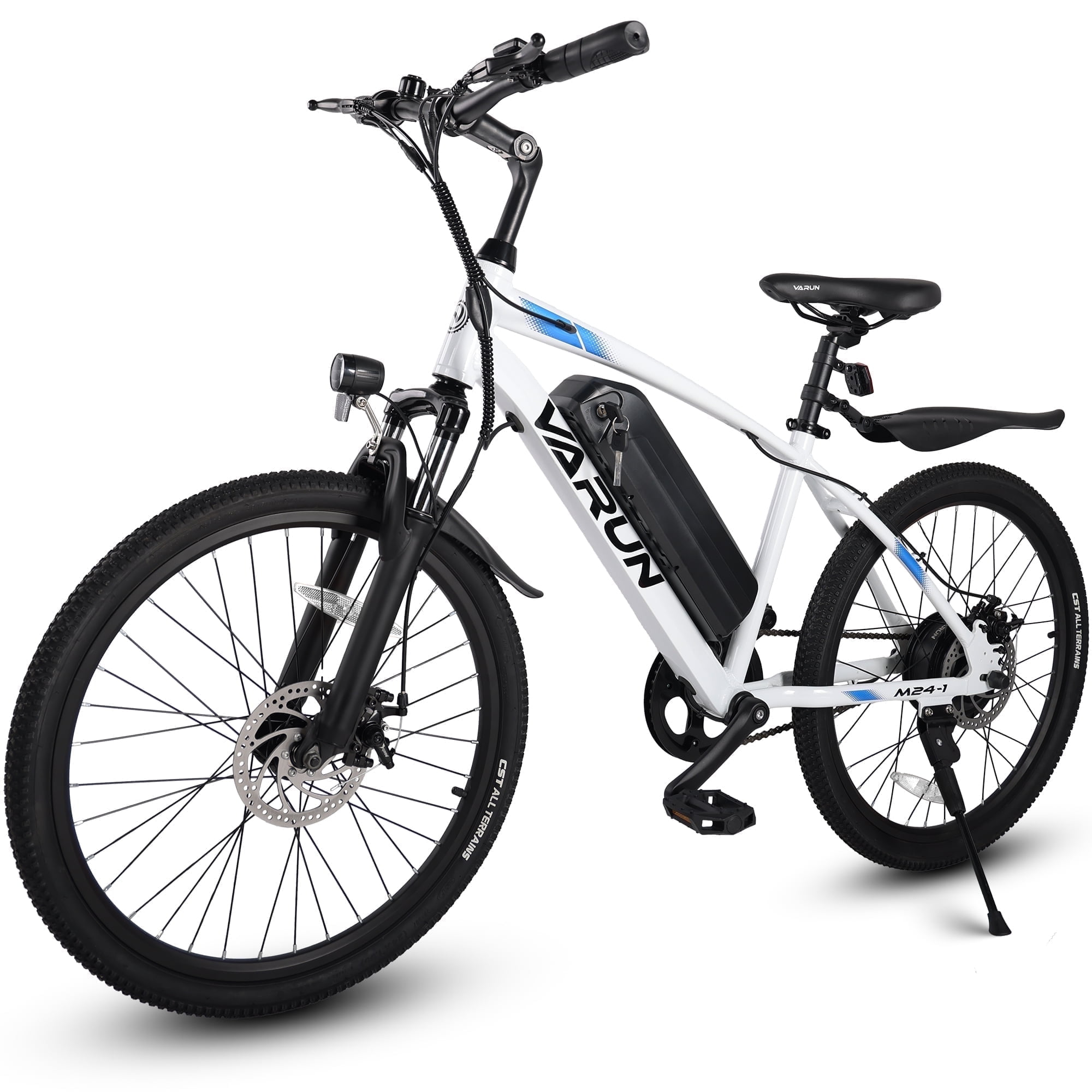 VARUN 24-inch Electric Mountain Bike, City Bike, 350W Motor with 36V 7 ...