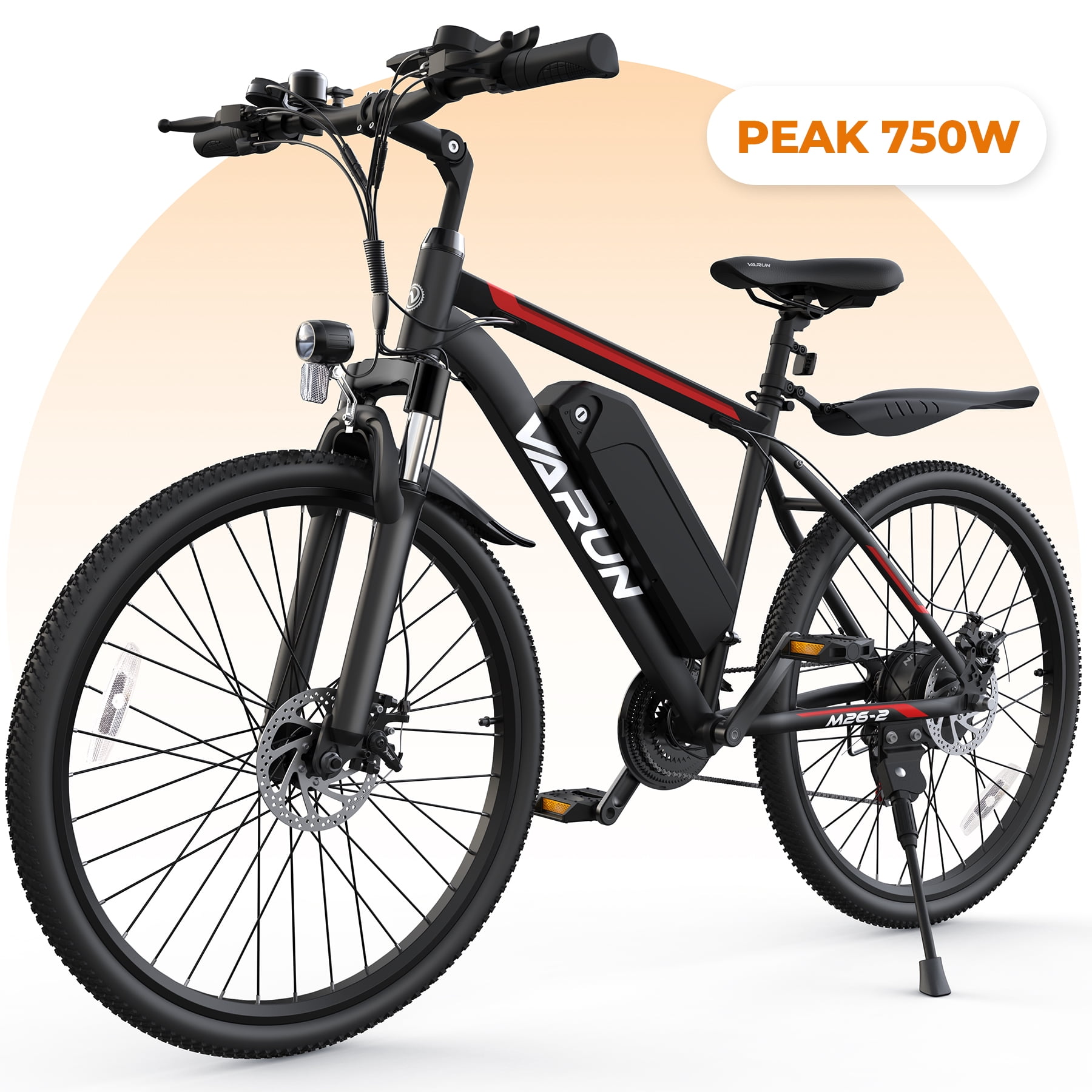 VARUN Electric Bike - 26" Ebike with 500W Peak Power, Maximum Speed 20 ...