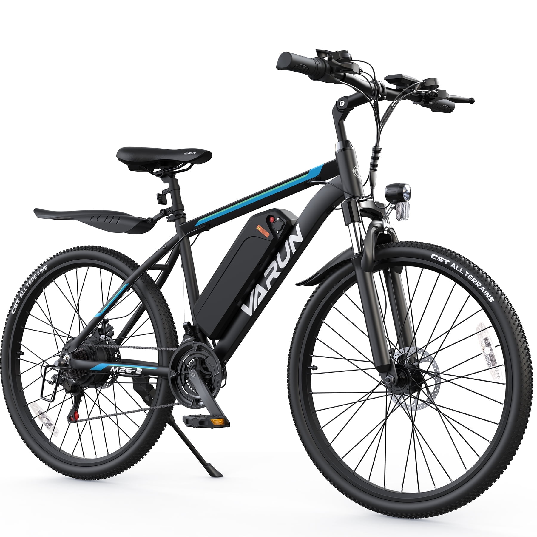 VARUN Electric Bike - 26" Ebike with 500W Peak Power, Maximum Speed 20 MPH, Dual Front Fork ...