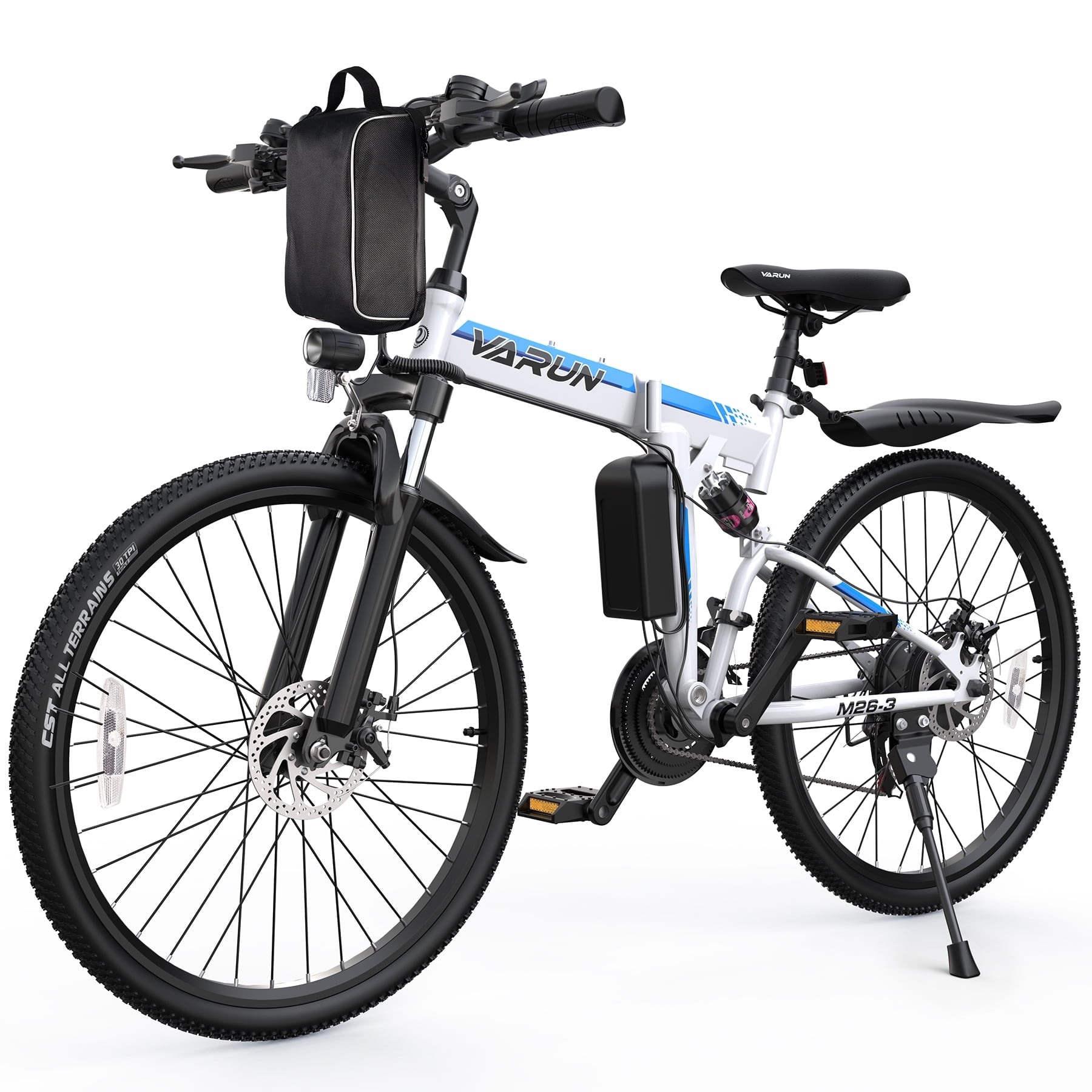 VARUN Folding E-Bike - 750W, 48V Removable Battery, 20+MPH, 50-Mile ...