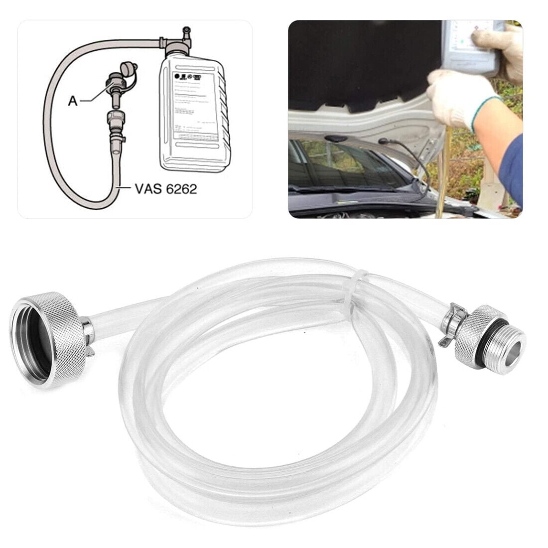VAS 6262A Oil Change Adaptor & Gearbox Oil Filling Hose Kit For VAG VW ...