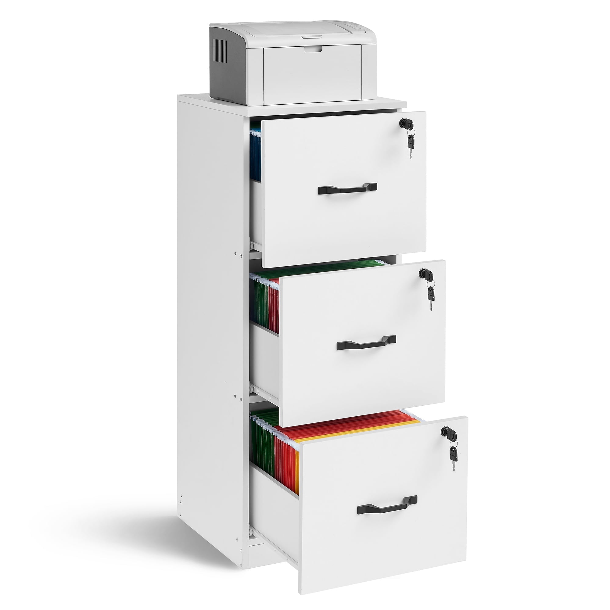Free Shipping Vasagle 3 Drawer Vertical File Cabinet Filing Cabinet For Home Office Printer