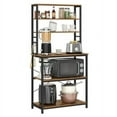 VASAGLE Bakers Rack for Kitchen, 6-Tier Kitchen Shelves with 6 Hooks ...