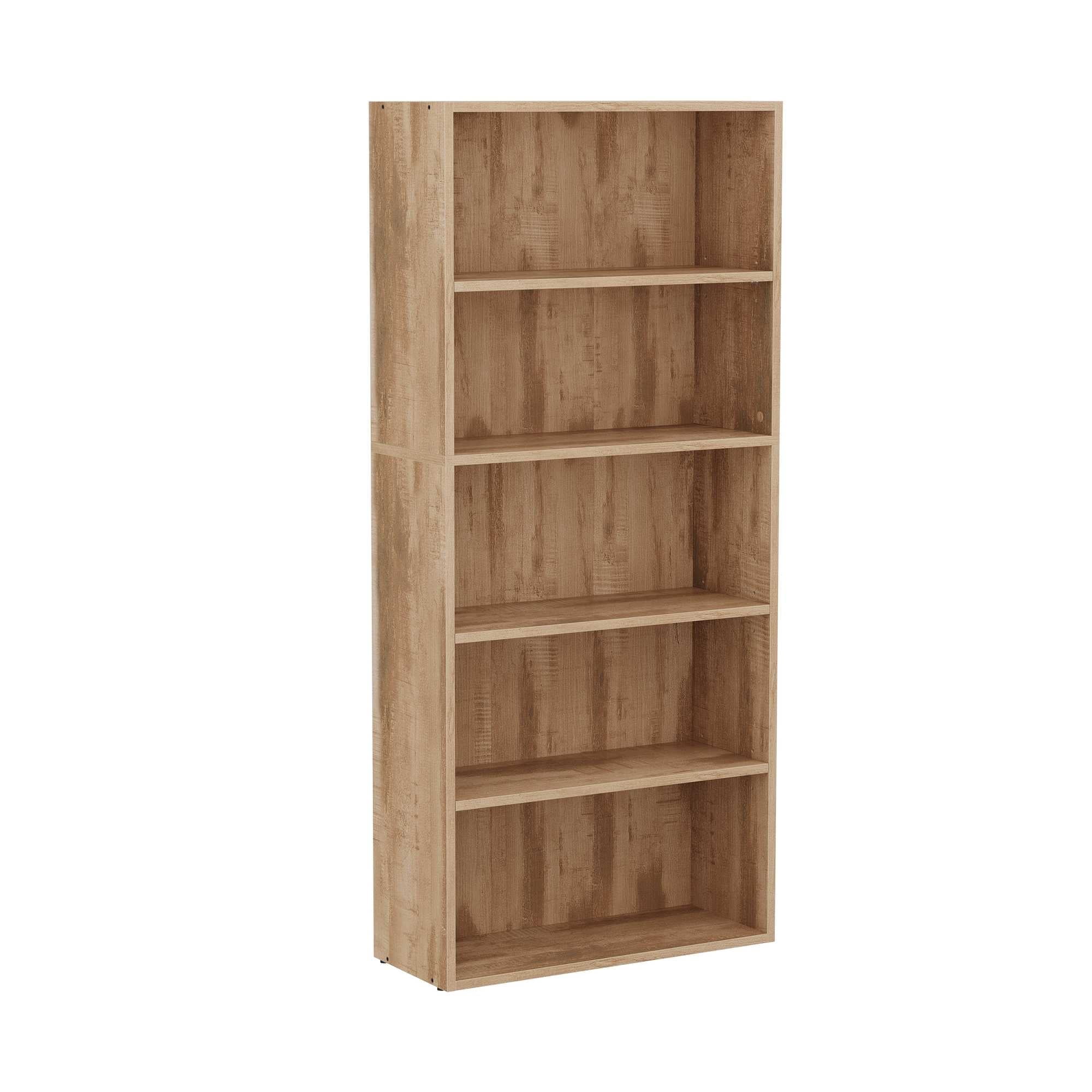 Bookshelf, 23.6 Inches Wide, 5-Tier Open Bookcase with Adjustable ...