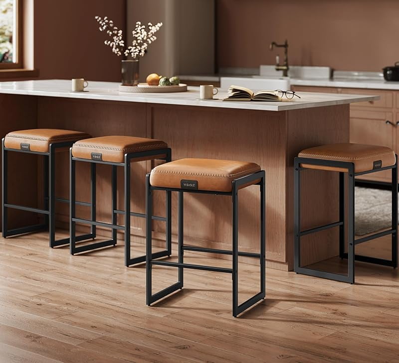 VASAGLE EKHO Collection - Bar Stools Set of 2, Counter Height Bar ...