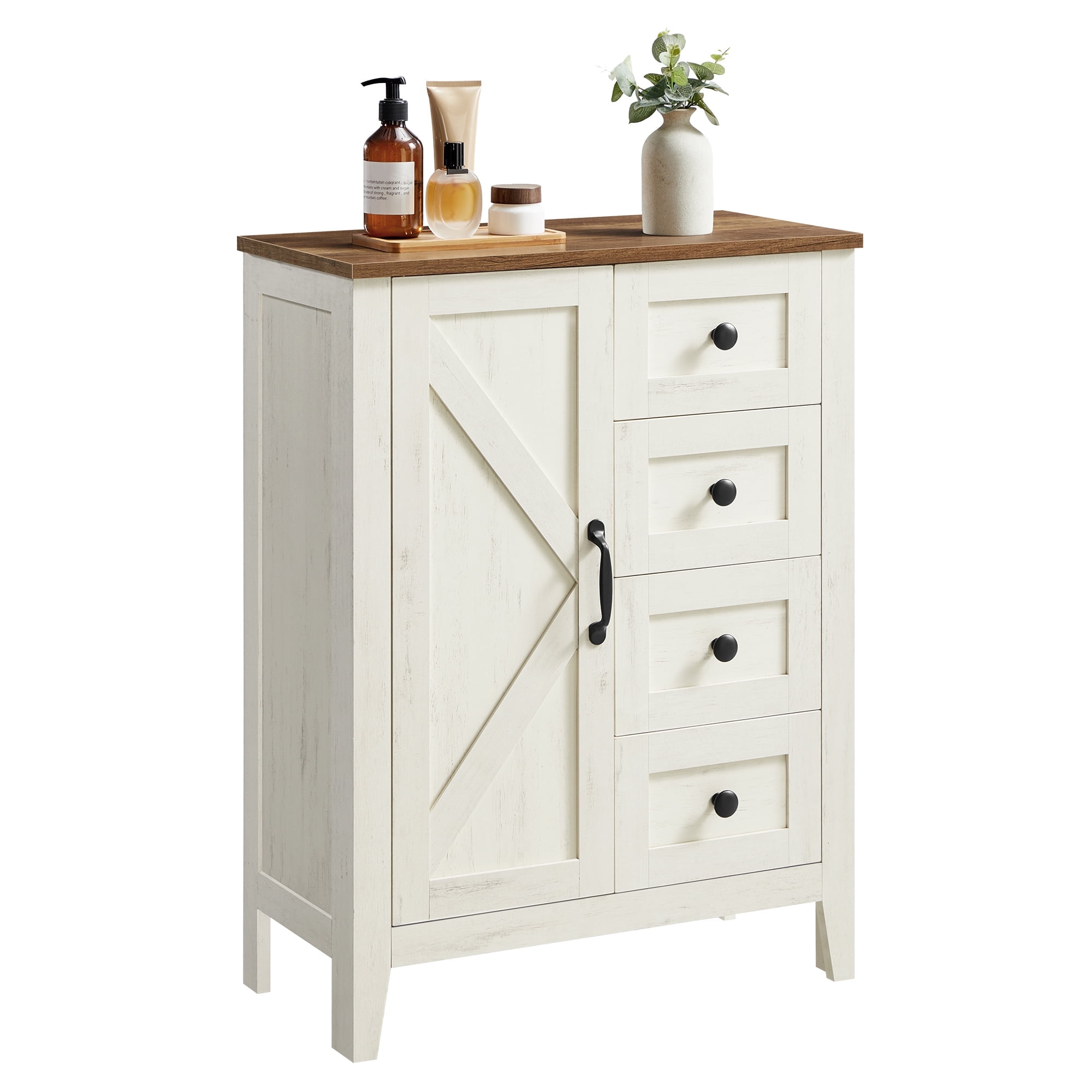 VASAGLE LIRY Collection - Storage Cabinet, Farmhouse Bathroom Floor ...