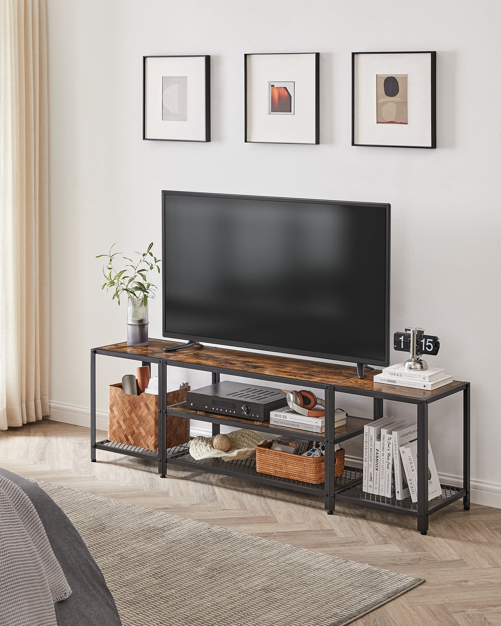 Industrial Tv Console _ TV Stand and Entertainment Center – BLKXFS