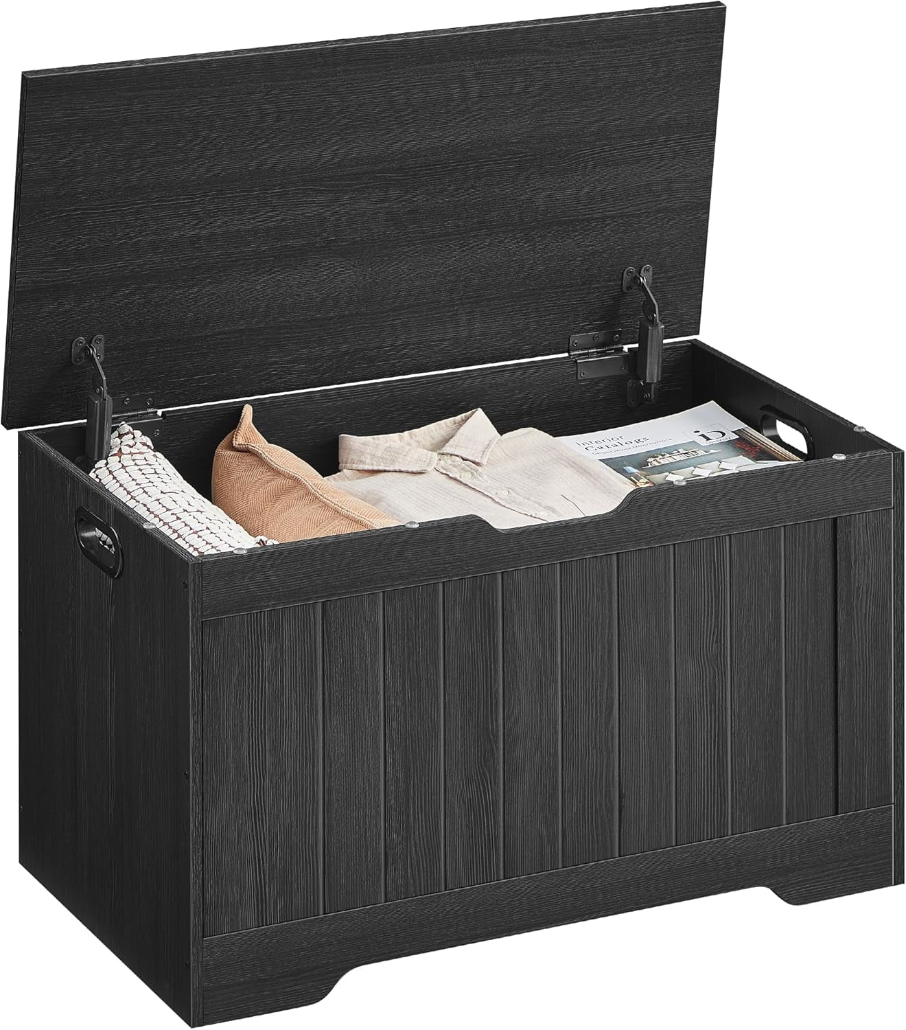 VASAGLE Storage Chest, 29.9 Inches Width Storage Bench, Entryway Bench ...