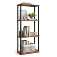 VASAGLE 4-Tier Shelf for Living Room, Standing Shelf, Bookshelf ...