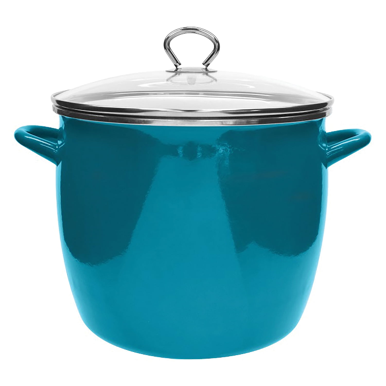 Free Shipping! Vasconia 12-Qt Enamel-on-Steel Stockpot with Glass Lid ...