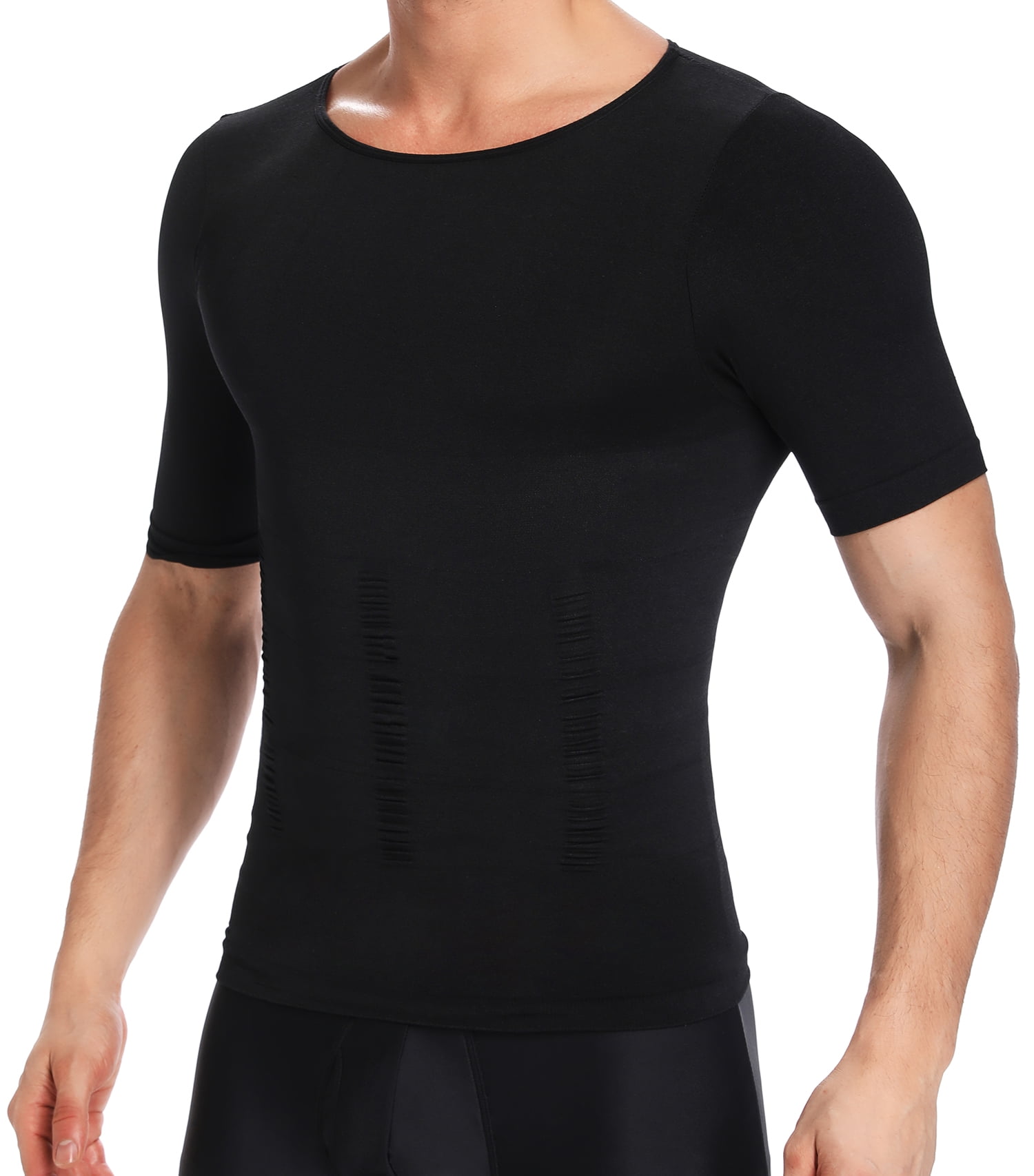 VASLANDA Men's Compression Shirt Undershirt Slimming Tank Top Workout ...