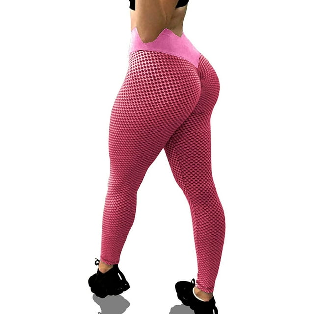 Vaslanda Womens Ruched Butt Lifting High Waist Yoga Pants Tummy