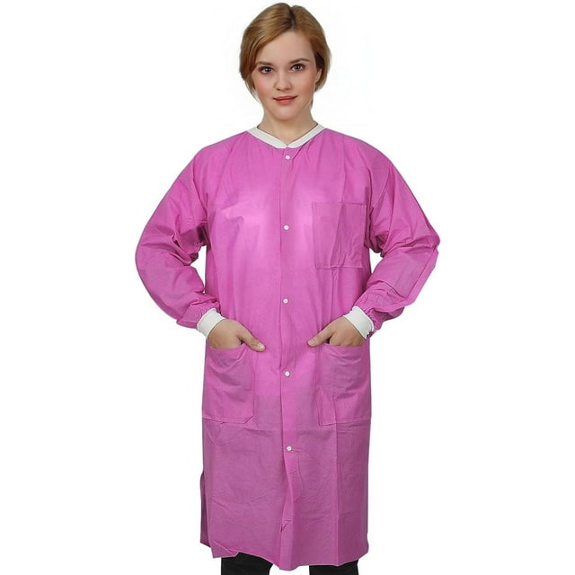 VASTMED 10PCs Dental/Medical Grade Lab Coat Multiple Layers 50G ...