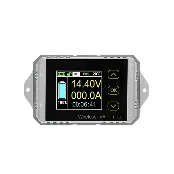 VAT1200 100V 200A Wireless Ammeter Voltmeter Battery Capacity ...