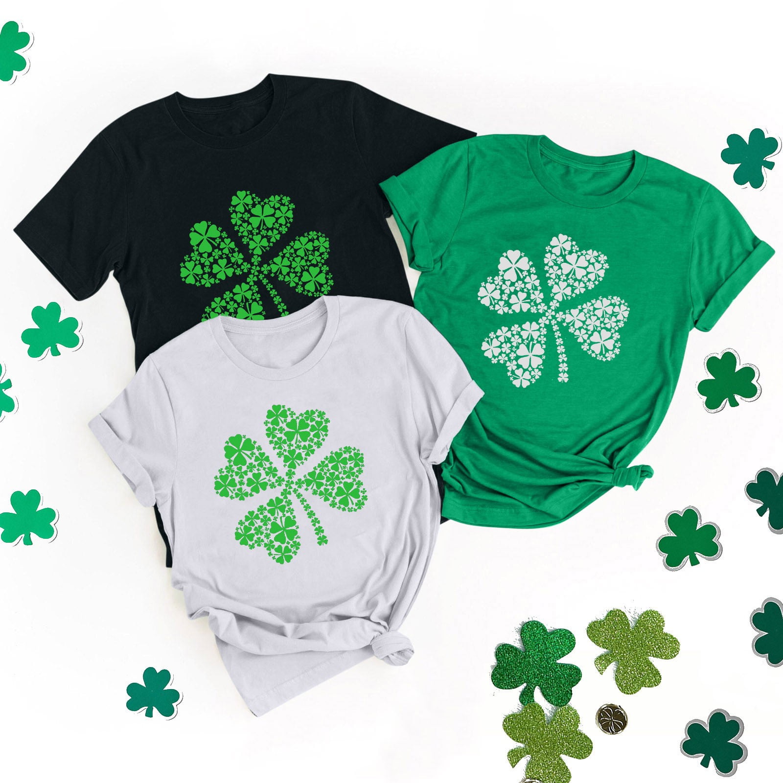 VATAPA Holiday Tops for Women 2026 St. Patrick's Day T-shirts Green ...