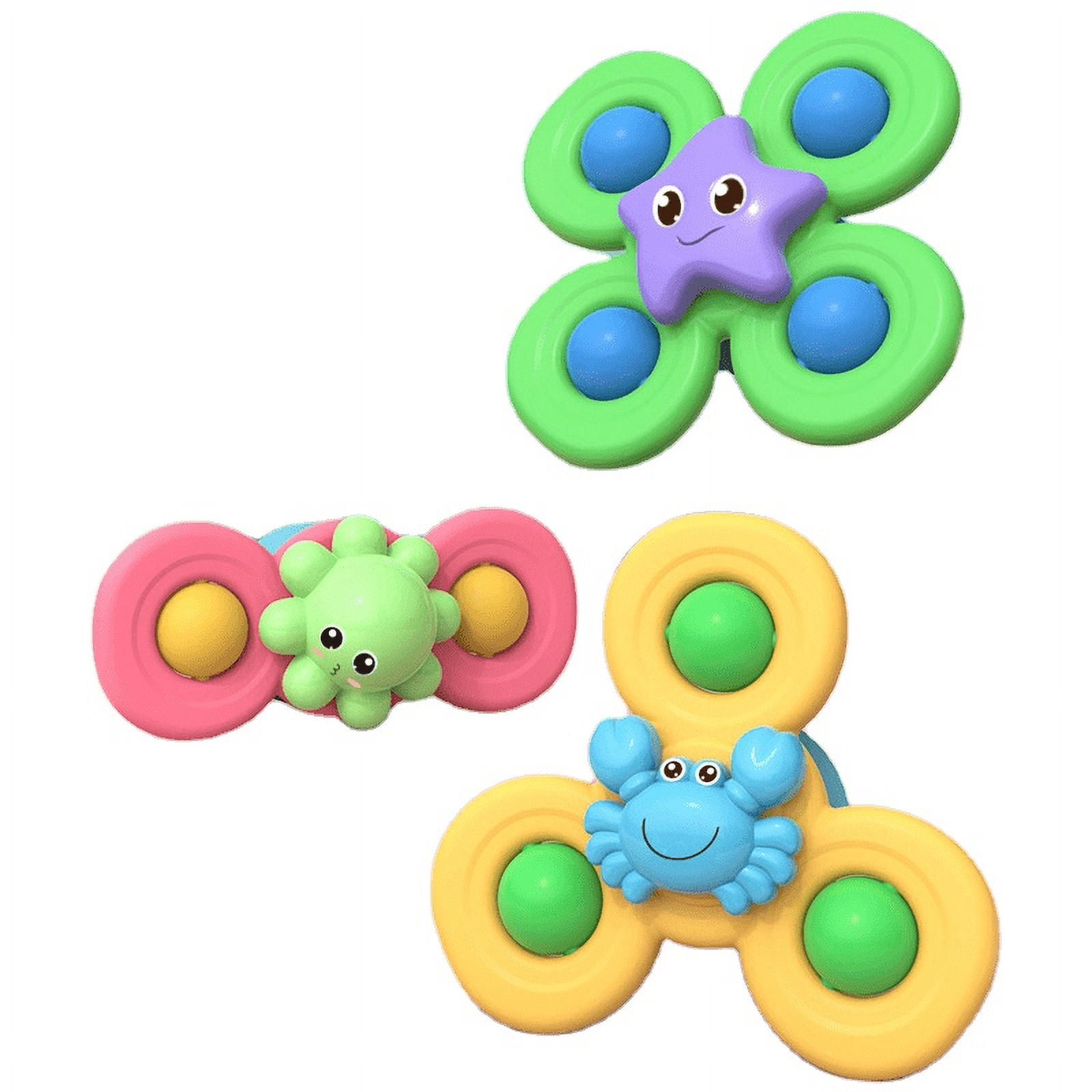 VATENIC Suction Spinner Toys, Sensory Toys Rotating Rattle Bath Toys ...