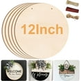 VATENICK 12 Inch Wood Circles for Crafts, 5Pcs Unfinished Wood Crafts ...
