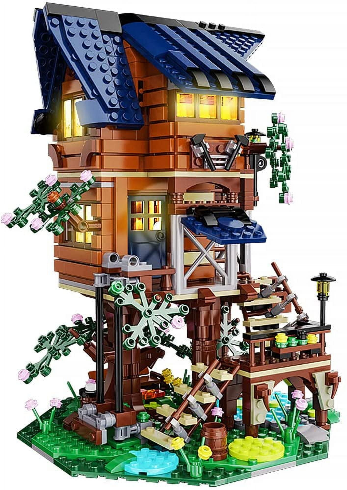 Free Shipping! VATOS STEM Building Toy, 1155PCS Tree House with LED ...