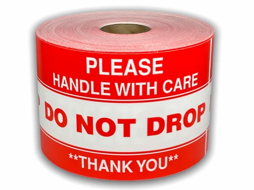 VAULT- 3"X5" Do Not Drop Handle With Care Thank You Labels Adhesive ...
