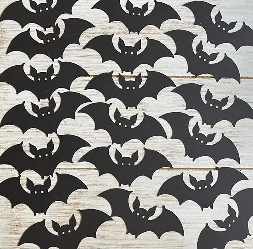VAULT- Black Bat Cutouts - Halloween Fall Birthday Party Table Supplies ...