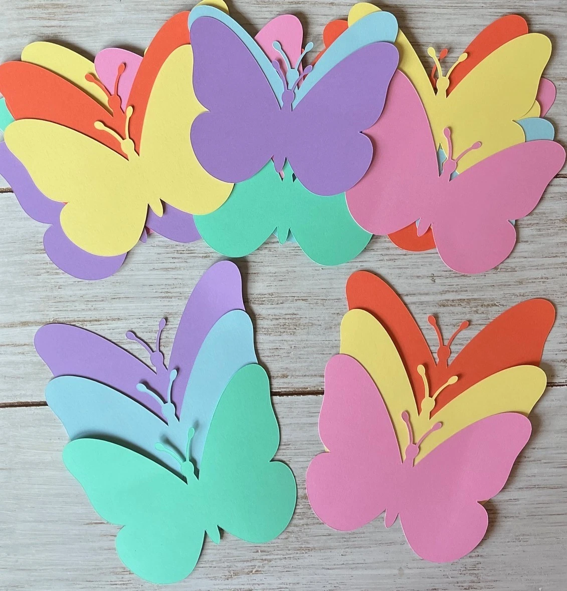 VAULT- Butterfly Butterflies Paper Cut Outs Party Classroom Bulletin ...