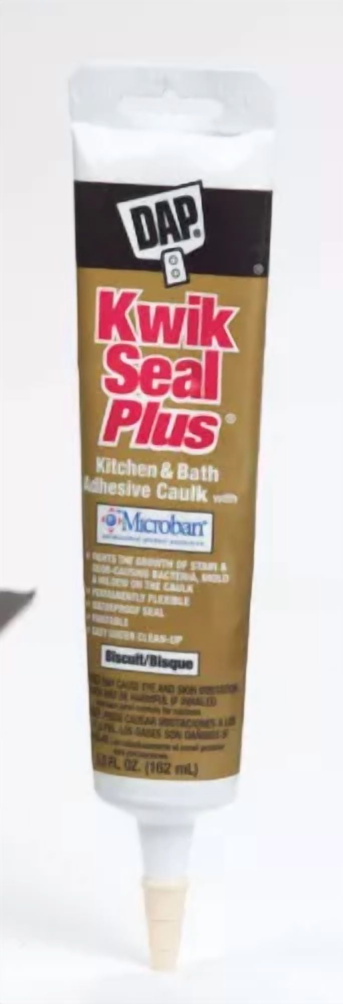 VAULT- Dap Kwik Seal Plus Siliconized Latex Adhesive Caulk Biscuit 5.5 ...