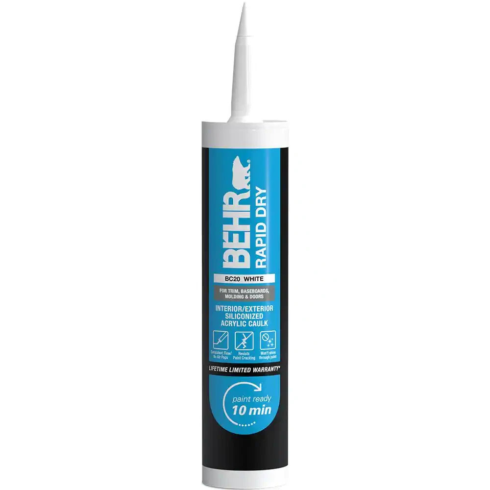 VAULT- Rapid Dry 10.1 Fl. Oz. White Siliconized Acrylic Latex Caulk ...