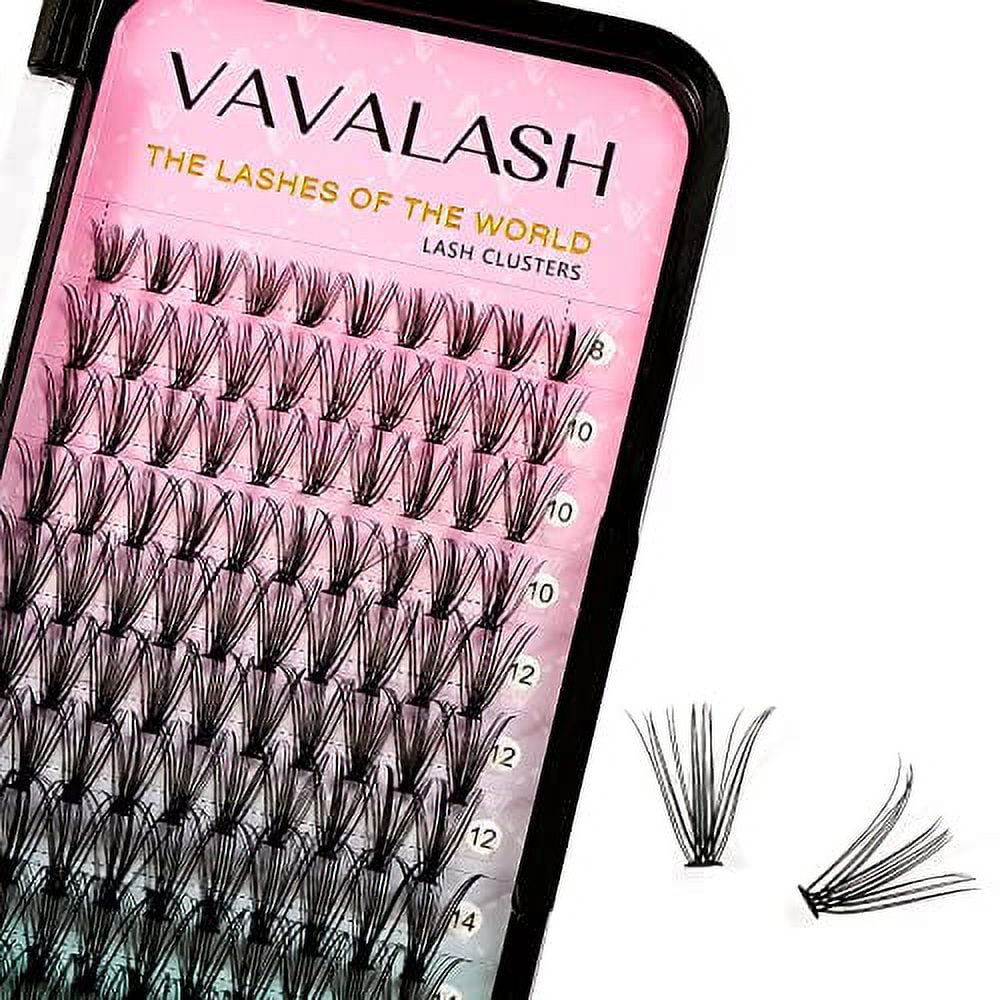 VAVALASH Individual Cluster Lashes 120 PCS DIY Eyelash Extension Light and Soft Faux Mink Slik ...