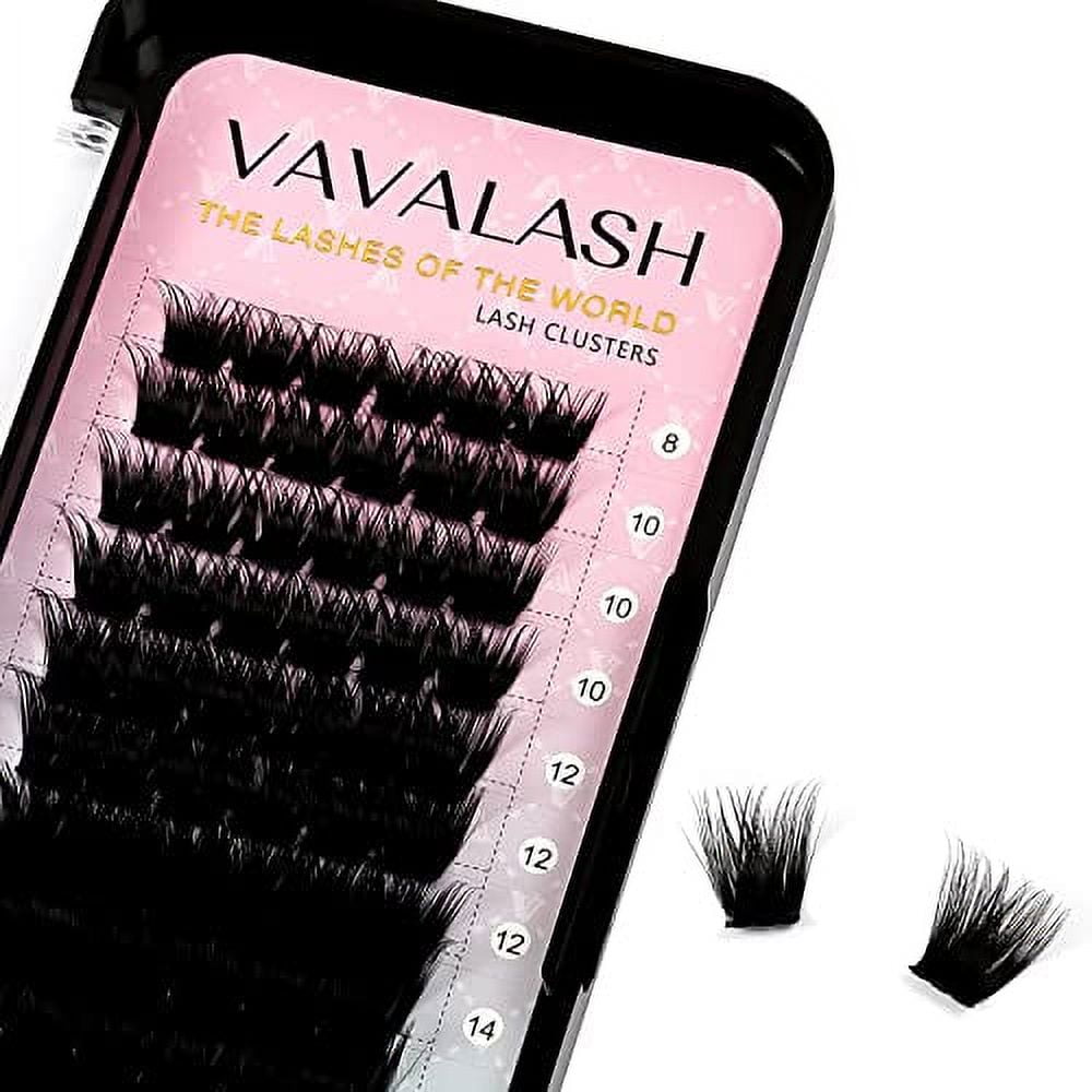 VAVALASH Lash Clusters 72 PCS DIY Eyelash Cluster Extension Light and ...