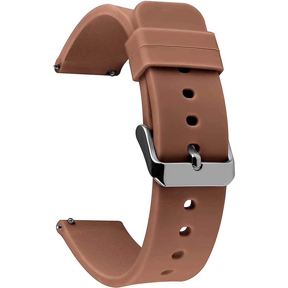 VAVC 18mm Watch Straps - Silicone Quick Release Soft Rubber Replacement Watch Bands for Men and ...