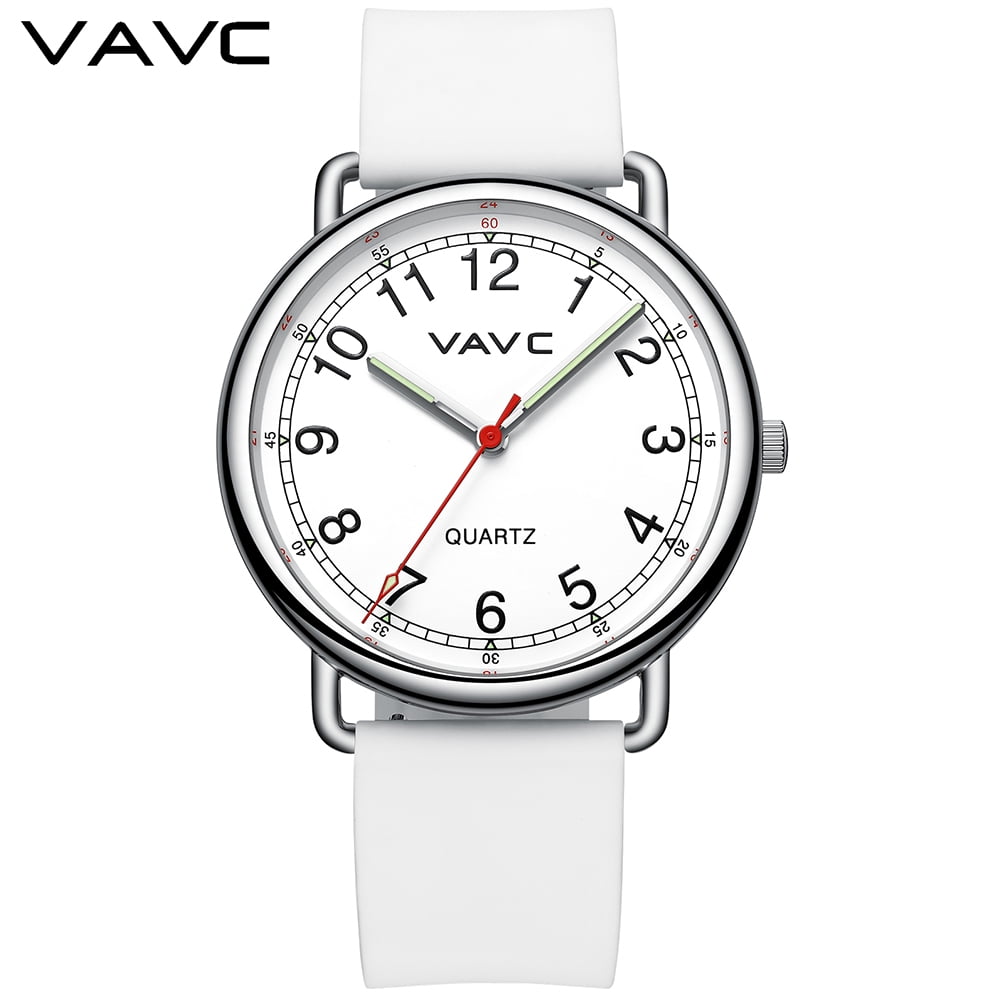 VAVC Nurse Watch Women with 24hr Big Dial 41MM Easy to Read for Female ...